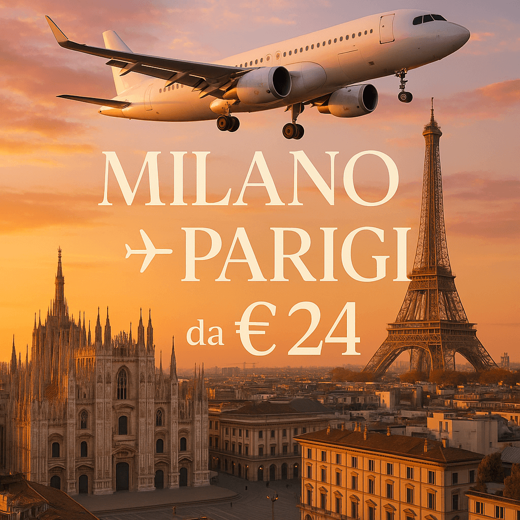 Milano-Parigi Andata/Ritorno a Solo 24€!
